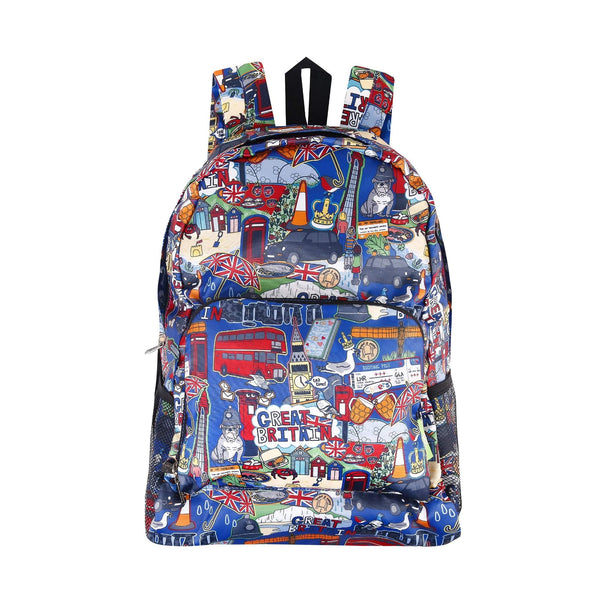 Eco Chic Lightweight Foldable Backpack Great Britain – Eco Chic Retail Ltd